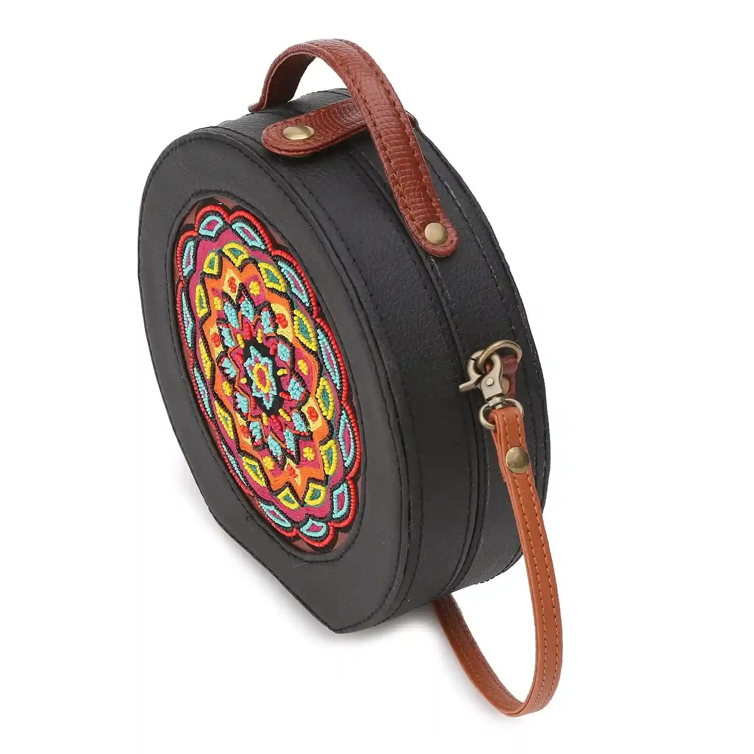 Mandala beads Hand Embroidered Sling Bag for women – GoneCase